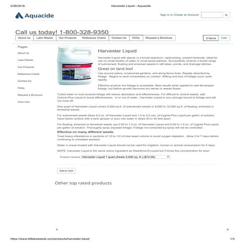 Aquacide pellets effective on many common weeds | PDF