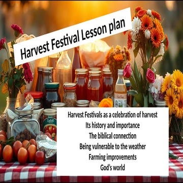 Harvest Festival - Celebration of Harvest RE lesson plan | PPTX