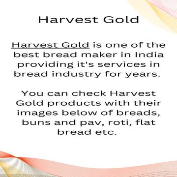 Harvest Gold product overview, For more information visit now | PDF