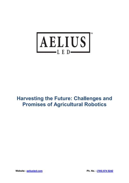 Artificial intelligence in agriculture | PPTX