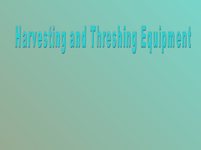 Reaper types components and work principles | PPTX | Gardening | Home ...