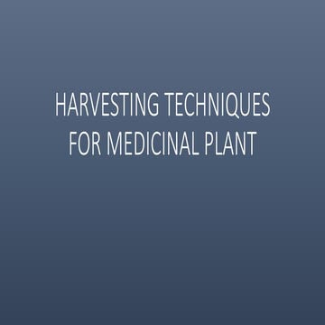 Who guidelines on good agricultural and collection practices medicinal ...