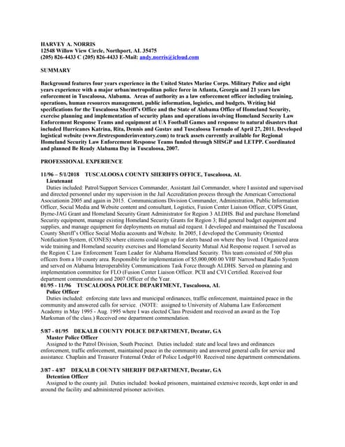 Terry Foster Chief Resume (1) | PDF