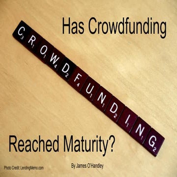 Has Crowdfunding Reached Maturity | PDF | Consumer Electronics ...