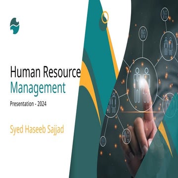 Human Resource Management Presentation Pptx