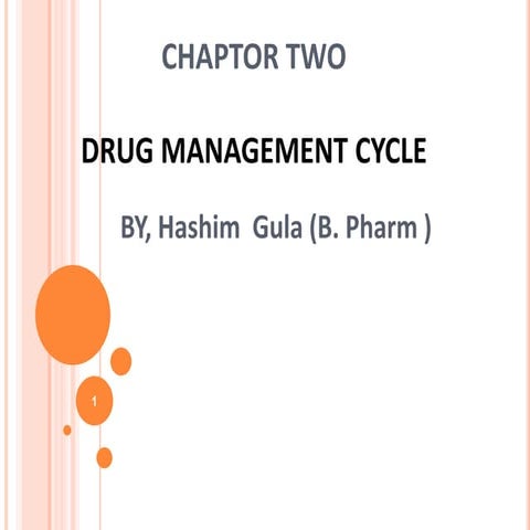 Pharmacy Practice: Lecture one: Medication Management Cycle Part One | PDF