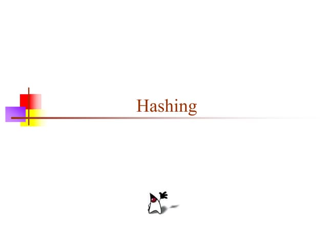 Hashing Data Structure In Genaral Ssppt