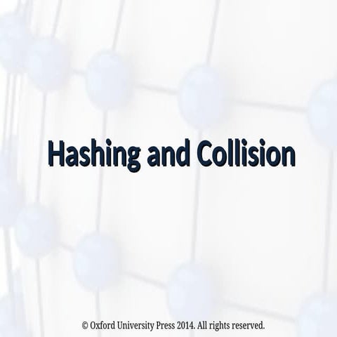Hashing And Collision For Database Systems Ppt