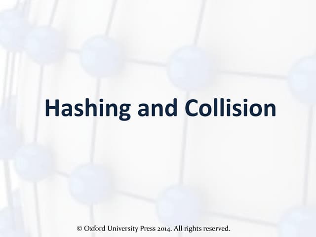Hashing Collisiondetection In Data Structures Pdf