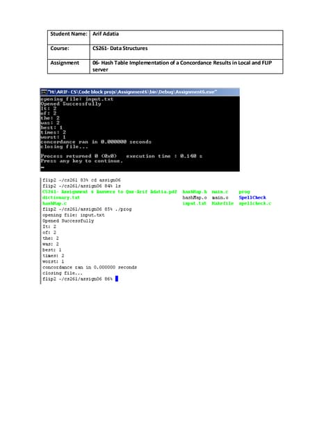 Hash Table Implementation of a Concordance | PDF Hash Table Implementation of a Concordance | PDF