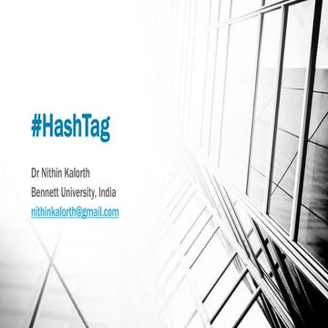 Hashtag (#Hashtag) | PDF