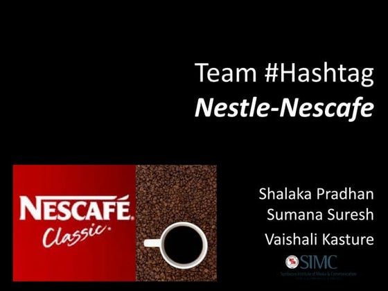 Nescafe (A coffee Brand) | PPTX
