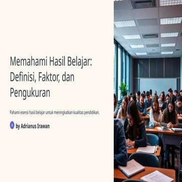 pengertian hassil belajar menurut para ahli | PPT