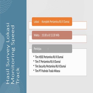 Hasil Survey Monitoring Speed Track.pptx