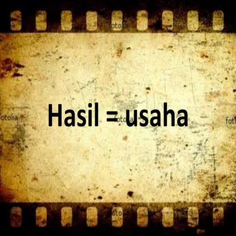 Hasil = usaha | PPTX
