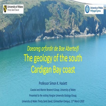 The Geology of the south Cardigan Bay coast. | PDF