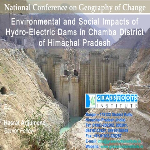 Environmental and Social Impacts of Hydro-Electric Dams in Chamba ...