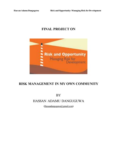 Community Based Disaster Risk Management (CBDRM) | PPT | Non-Profit Organizations | Industries