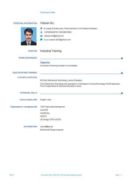 Shahriar Ferdous's Professional CV | PDF | Secondary Education | Education