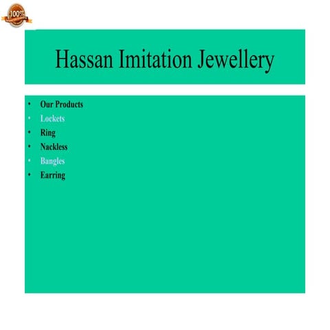 Hassan jewellery catalogue | PPT