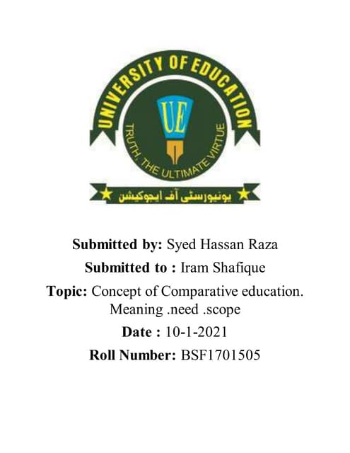 Comparative educational system | PPT