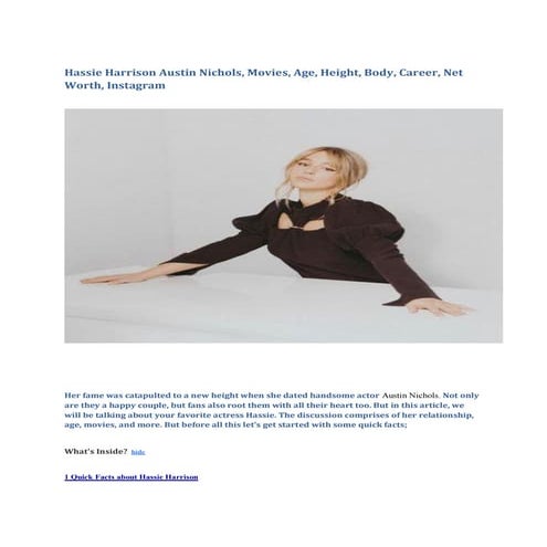 Hassie Harrison Austin Nichols Pdf