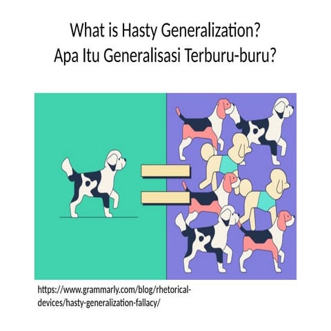 Understanding and Avoiding Hasty Generalization in the Workplace | PPTX