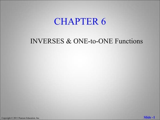Inverse Functions | PPTX