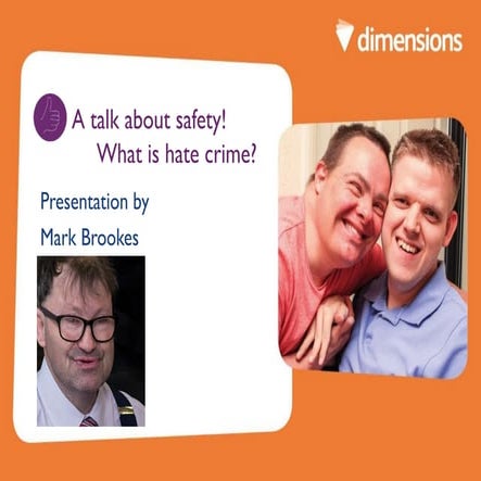 Hate crime workshop - Mark's presentation | PPT
