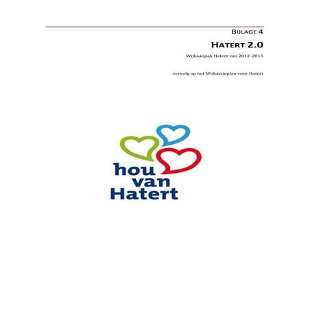 Hatert 2.0 Vervolg Wijkactieplan, Pdf | PDF
