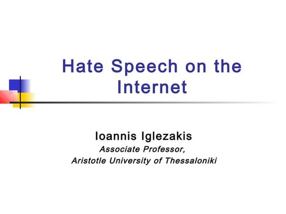 Understanding hate speech within a digital context | PPT