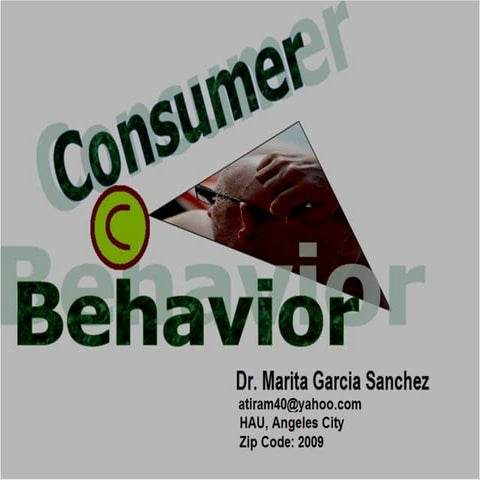 Chapter 3- Consumer Behavior | PPTX