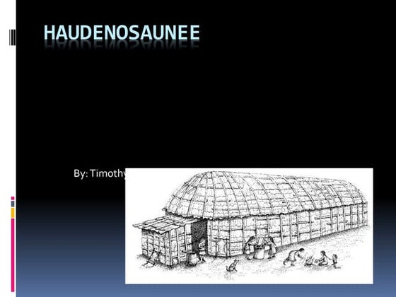 Haudenosaunee tribe bella | PPT