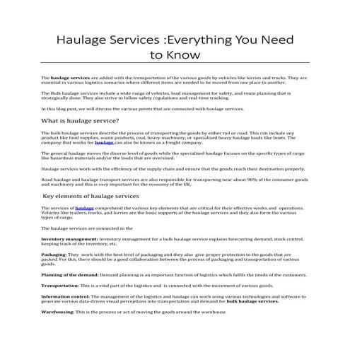 Haulage Services - Everything You Need to Know.pdf