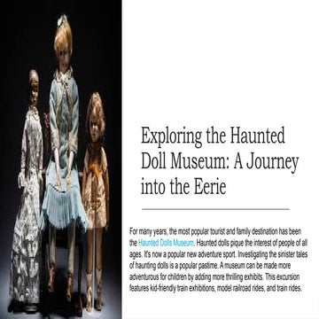 Best Haunted doll museum at northlanz, newjersey.pptx