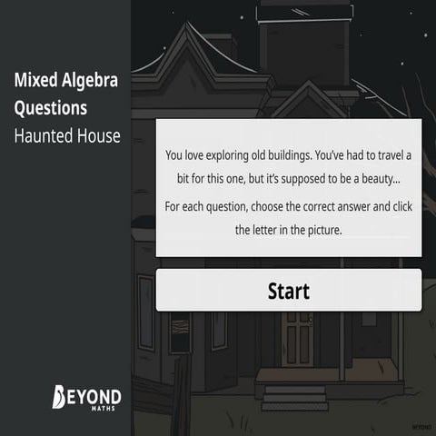 Haunted House - Mixed Algebra Questions.pptx