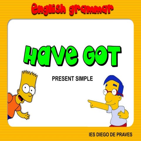 HAVE GOT (GRAMMAR) | PPTX