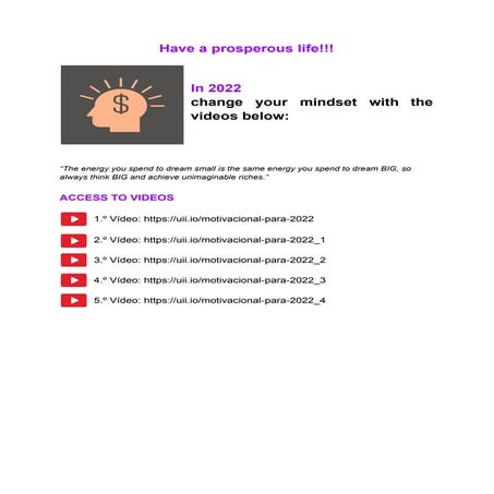 Have a prosperous life | PDF