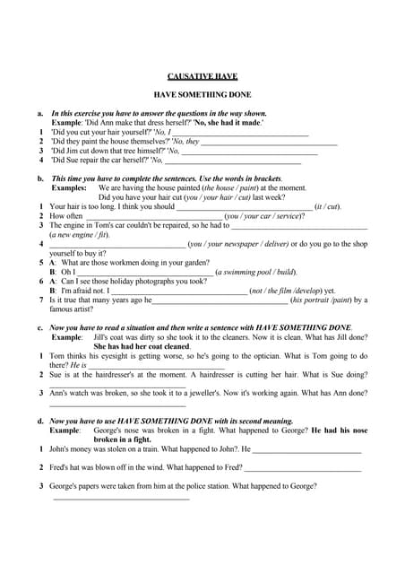 Use of causative verbs | PDF