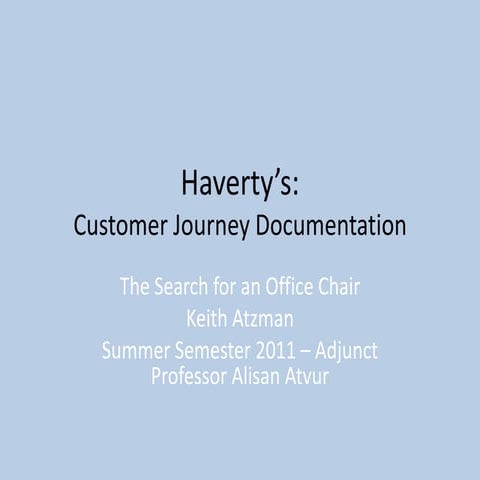 Haverty's navigation documentation | PPTX