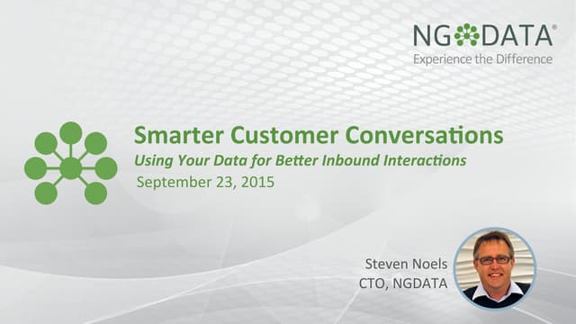Have Smarter Conversations With Your Customers Ppt