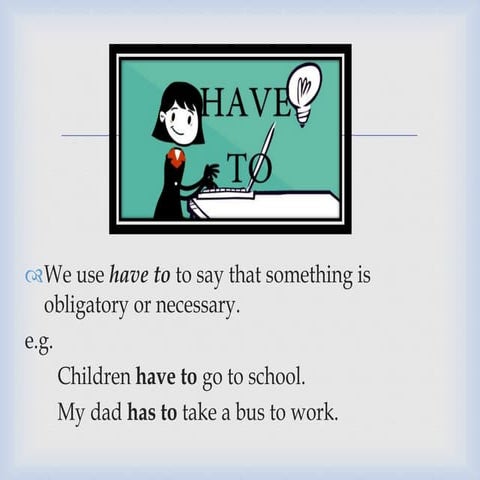 Have to don't have to a1 | PPTX