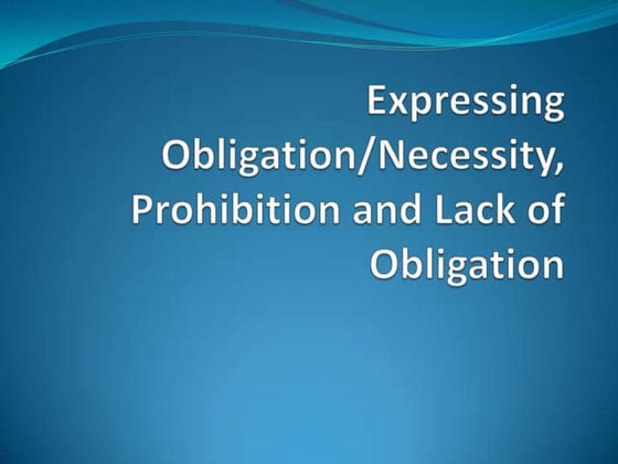 Modal verbs of obligation, permission, prohibition | PPTX