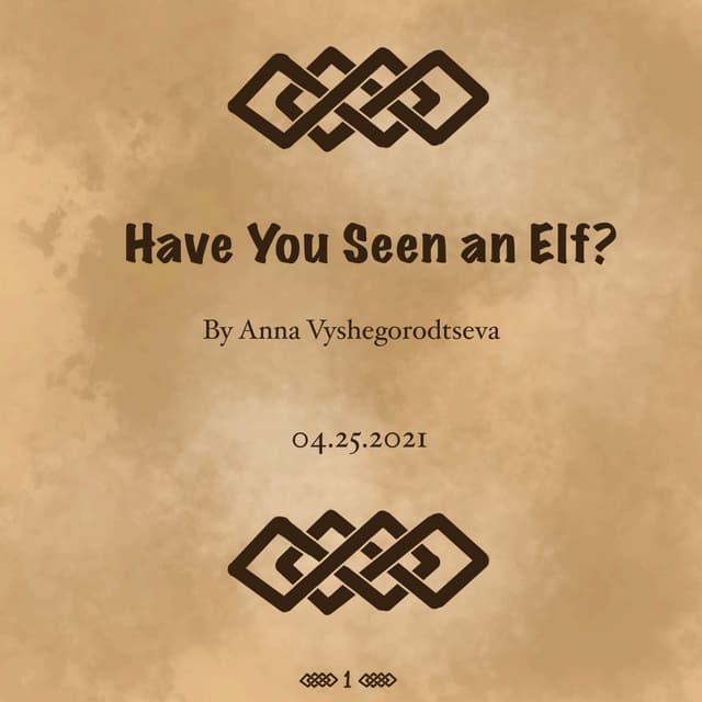 Have You Seen an Elf | PDF