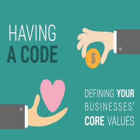 Having A Code: Defining Your Business' Core Values | PDF