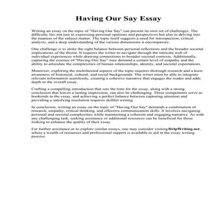 Having Our Say Essay.pdf