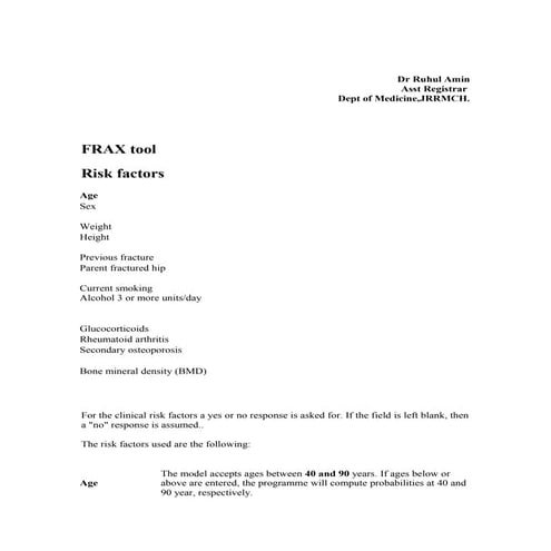 Having trouble with the frax tool | DOC | Bone and Joint Conditions ...