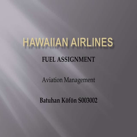 Hawaiian airlines | PPTX