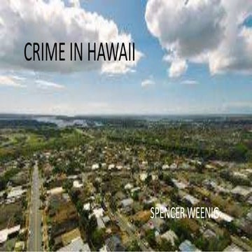 Hawaii crime | PPT
