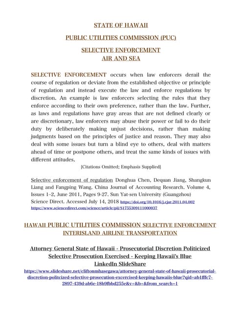 HAWAII WATER CARRIERS AUTHORIZED TO PROVIDE NEIGHBOR ISLAND SERVICE ...
